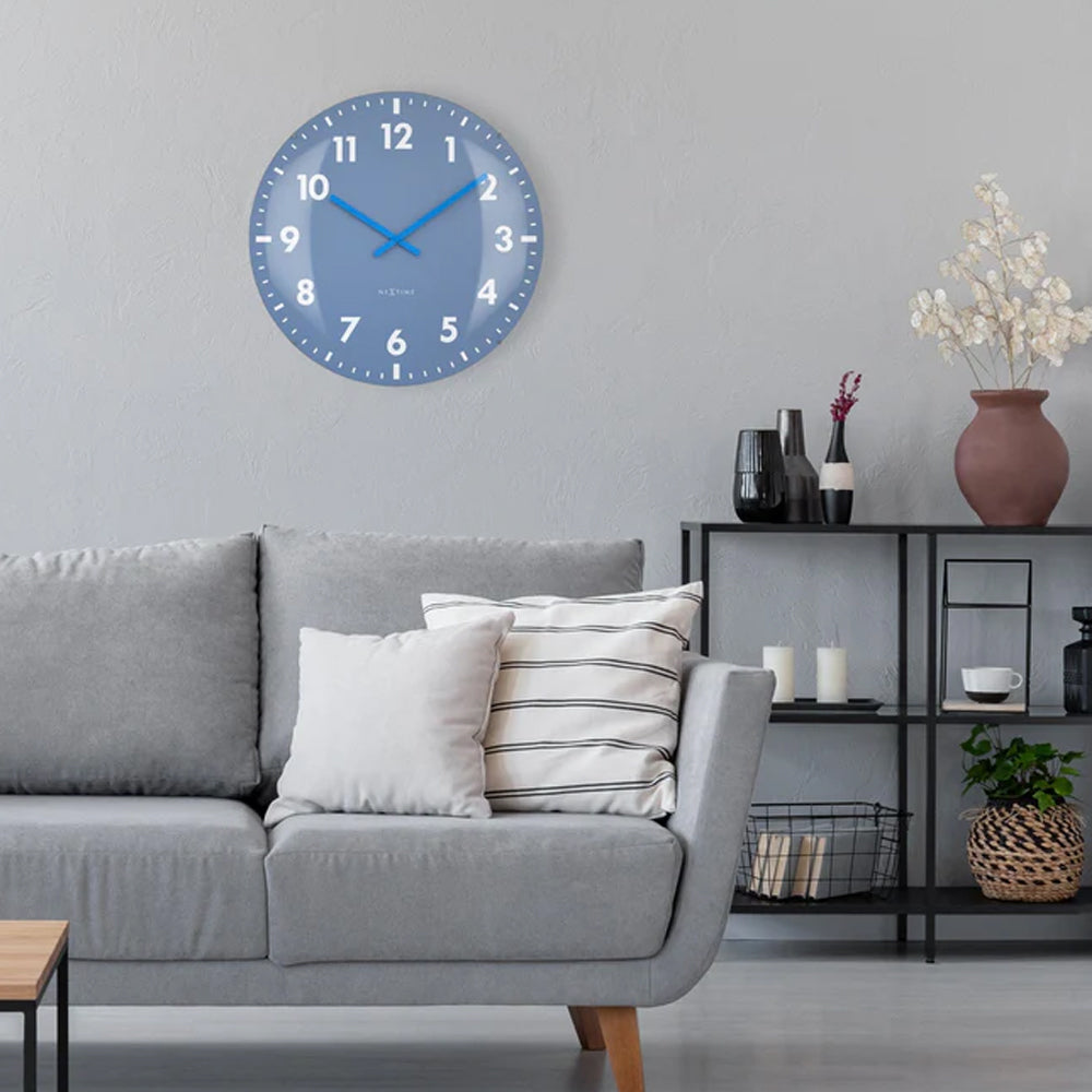 NEXTIME DUOMO 50 Large Domed Glass Wall Clock 3298BL – Watch it! Pte Ltd