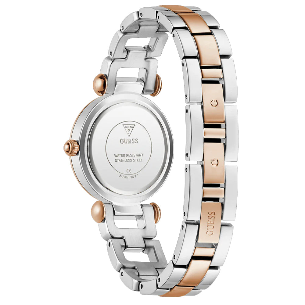 Guess Ginger Ladies 2-Tone Silver Rose Gold Analog Watch GW0869L2 ...