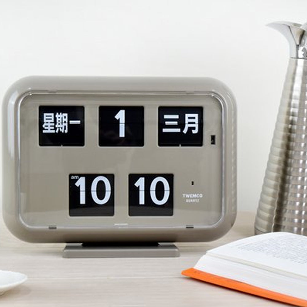 Twemco QD-35 Flip Clock Grey (Chinese Character) – Watch it! Pte Ltd