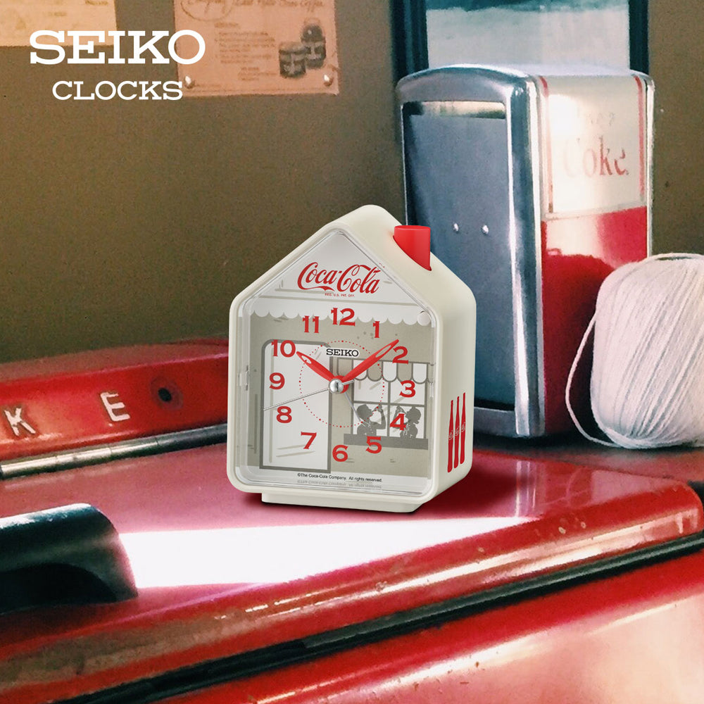 Seiko Limited Edition COCA-COLA Collaboration Alarm Clock QHP902W ...