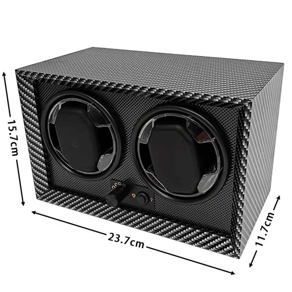 Dual Slots MDF Watch Winder (Carbon Fiber Design) – Watch it! Pte Ltd
