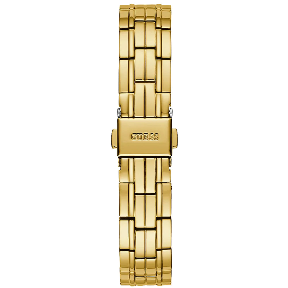 Guess Chelsea Silver Dial Gold Tone Stainless Steel Strap Ladies Watch ...
