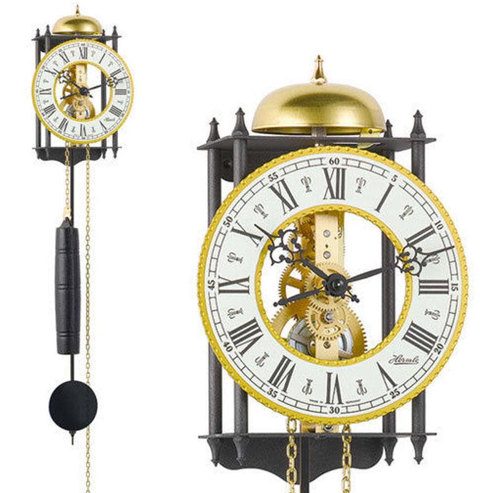 Hermle Skeleton Gold/Black Mechanical Wall Clock 70731-000711 – Watch ...