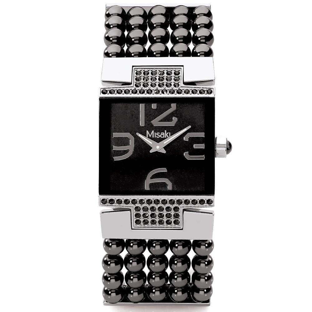 Misaki Hamptons Black Pearl Strap Watch – Watch it! Pte Ltd