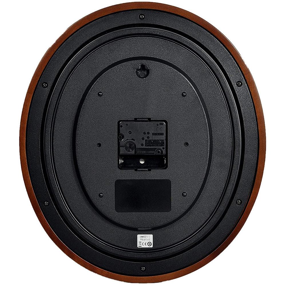 Rhythm Oval Shaped Wooden Wall Clock CMG271NR06 – Watch it! Pte Ltd