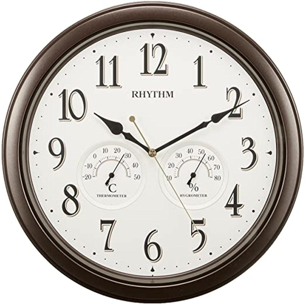Rhythm Wall Clock with Temperature and Humidity 8MGA37SR06 – Watch it ...