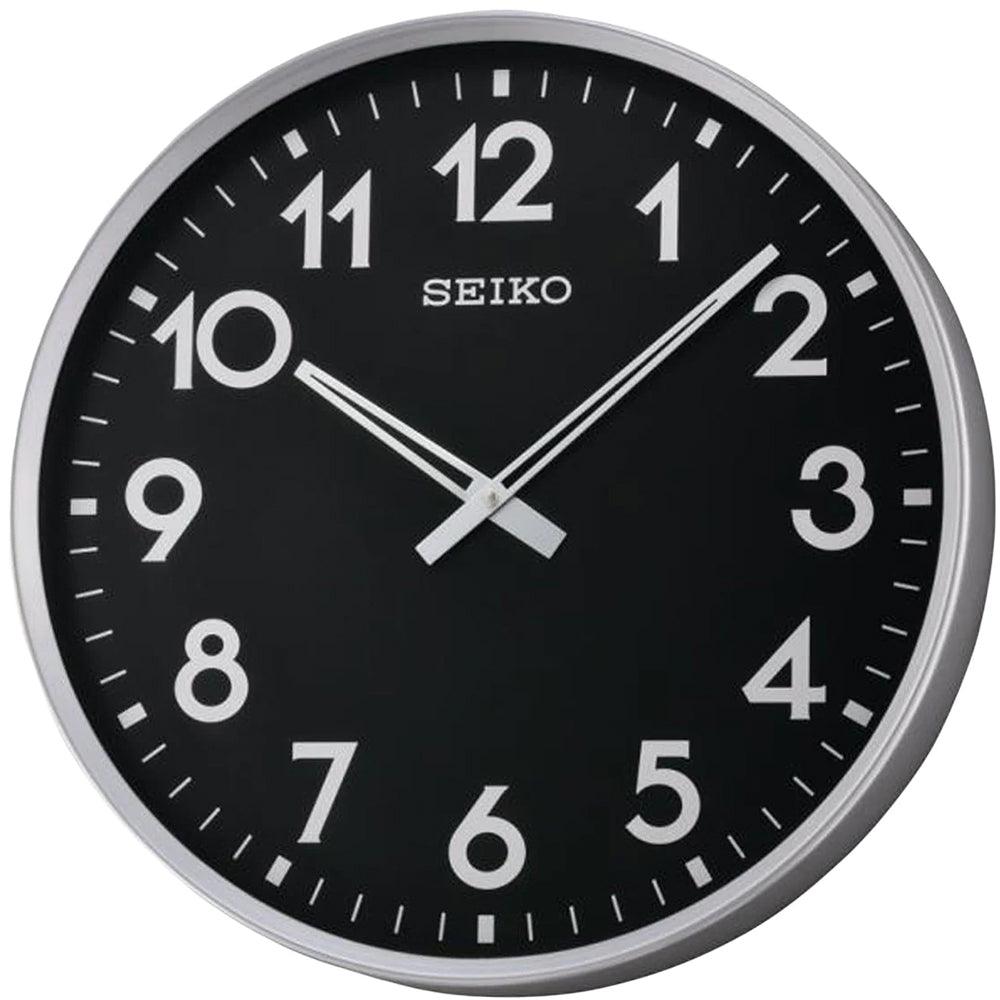 Seiko Silver Large Black Dial Wall Clock QXA560A – Watch it! Pte Ltd