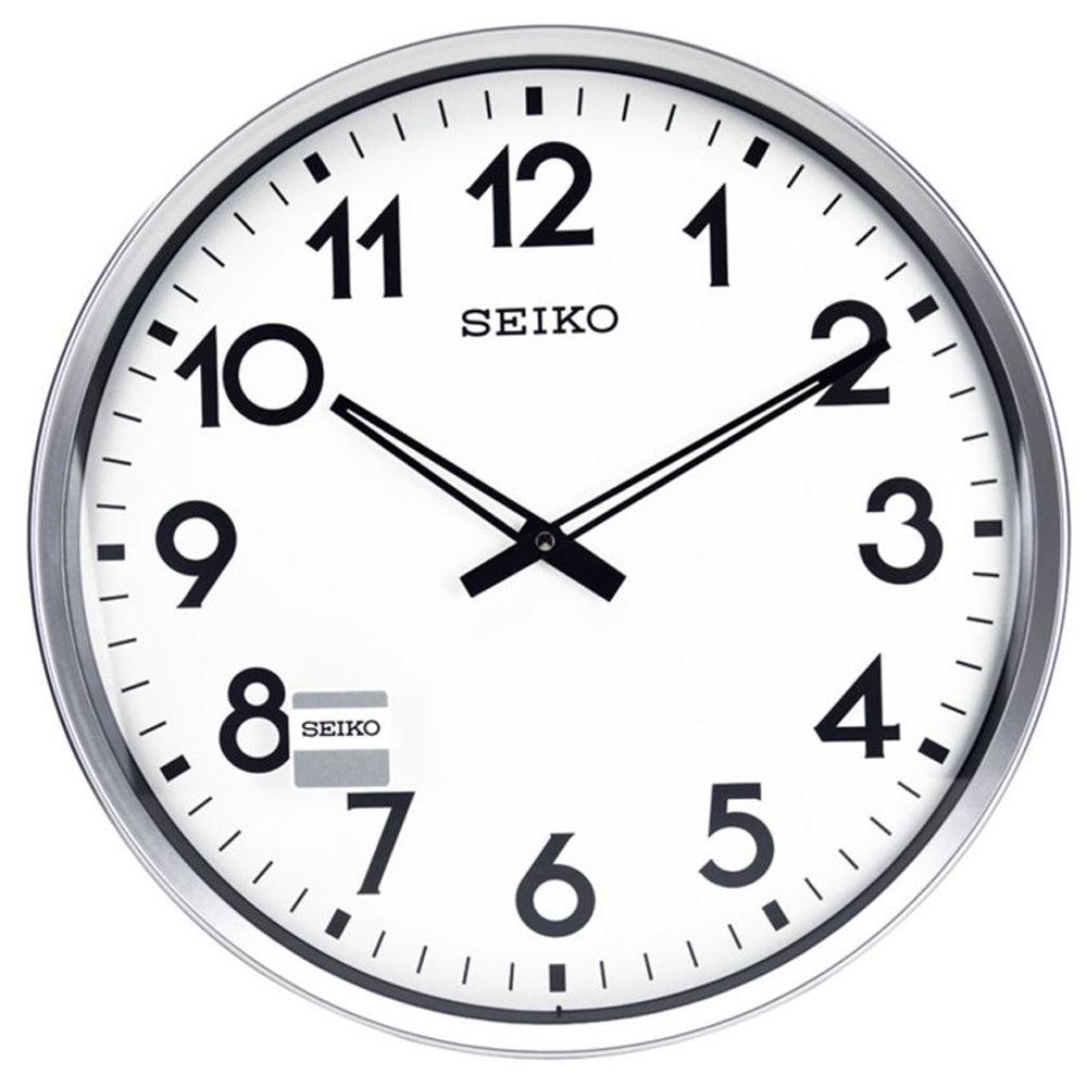 Seiko Silver Large White Dial Wall Clock QXA560S – Watch it! Pte Ltd