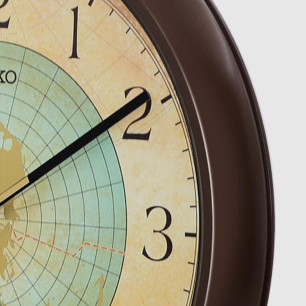 Seiko World Map Design Analog Wall Clock QHA006B – Watch it! Pte Ltd