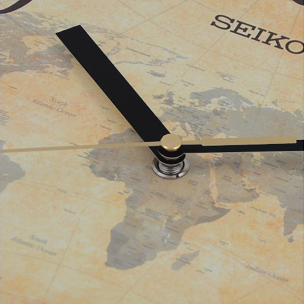 Seiko World Map Design Analog Wall Clock QHA006Z – Watch it! Pte Ltd