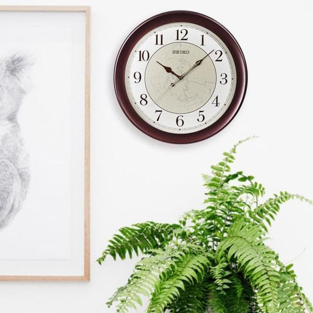 Seiko World Map Design Cream Dial Wall clock QXA709B – Watch it! Pte Ltd